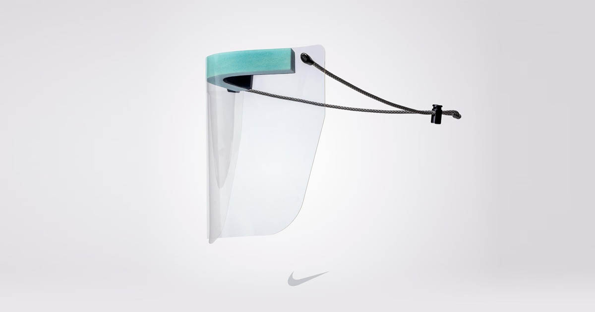 Nike Produce Face Shields From Nike Air Components - SoccerBible