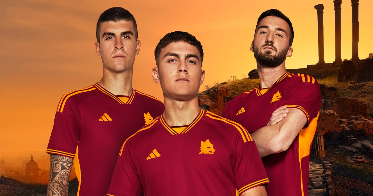 adidas Launch AS Roma 23/24 Home Shirt - SoccerBible