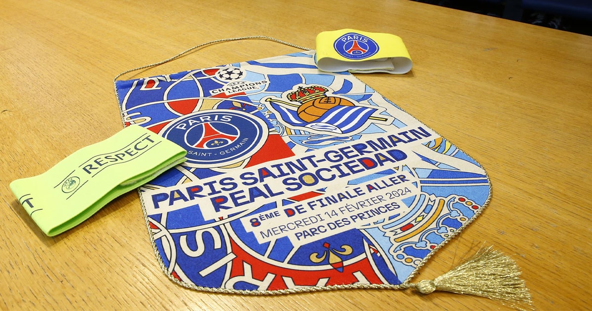PSG Commission Special Pennant For Match Against Sociedad - SoccerBible