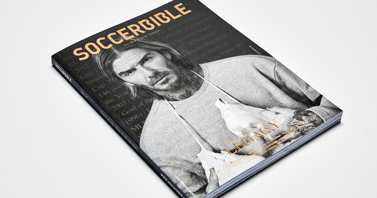 David Beckham Covers SoccerBible Magazine Issue 10 - SoccerBible