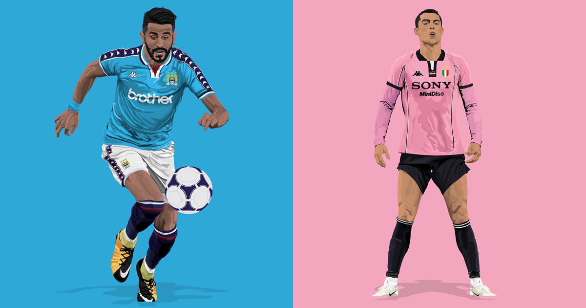 James O'Mara Creates Current Players in Throwback Kits - SoccerBible