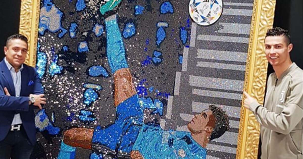 Ronaldo Wonder Goal Immortalised In Crystal Portrait - SoccerBible